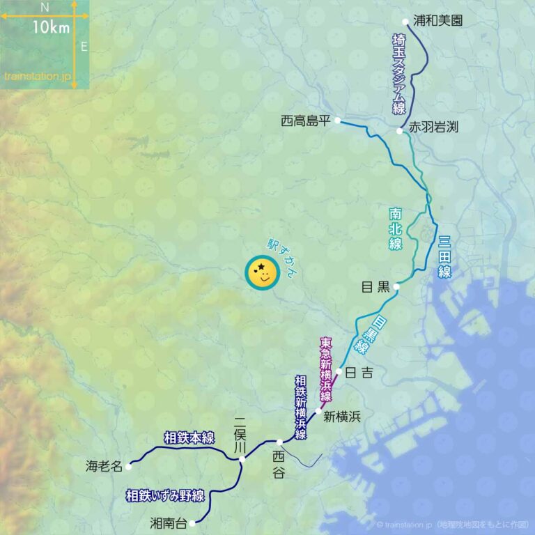 相鉄線⇔東横線⇔副都心線ほか直通路線図 どこまで乗り入れる？ - 駅ずかん